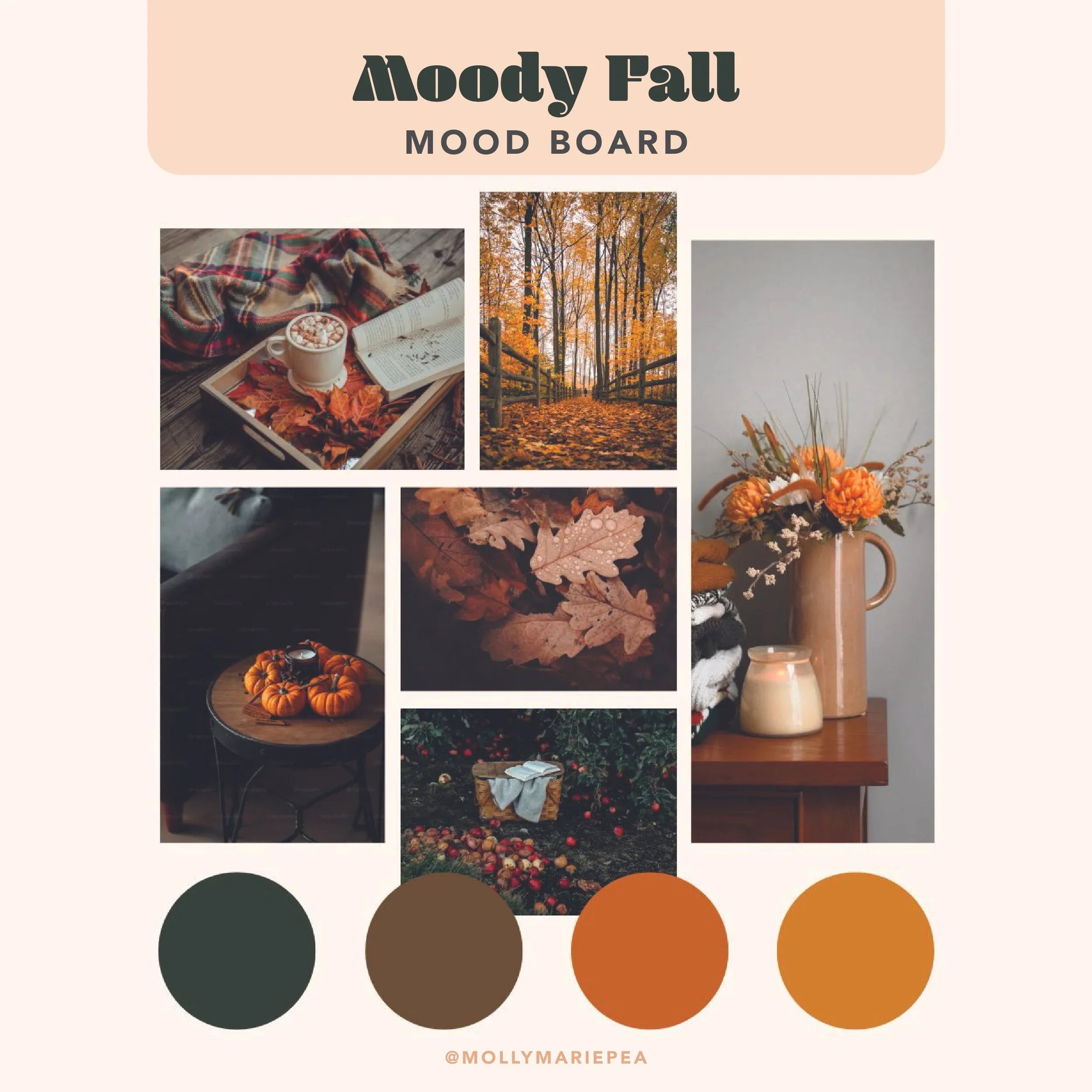Fall Mood Board Inspiration – Molly Marie Pea